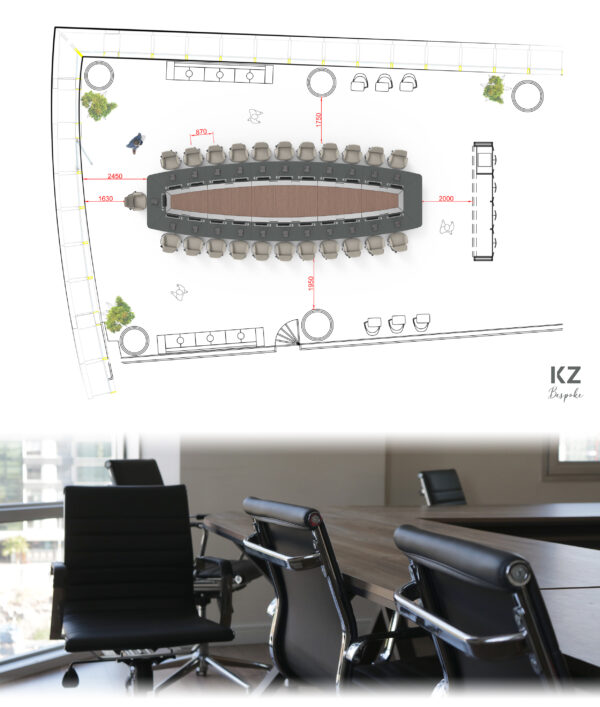 The Importance of Size and Dimensions for Boardroom Tables – Spanish ...